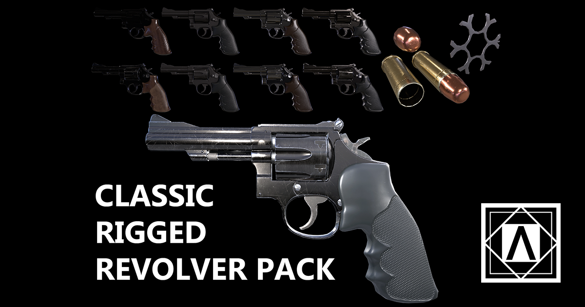 ASGS Classic Rigged Revolver Pack | 3D Guns | Unity Asset Store