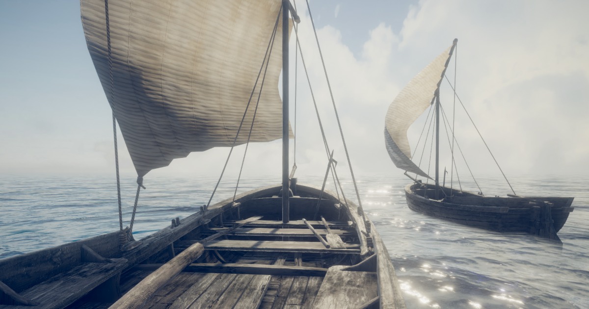 Medieval sailing boat | 3D Sea | Unity Asset Store
