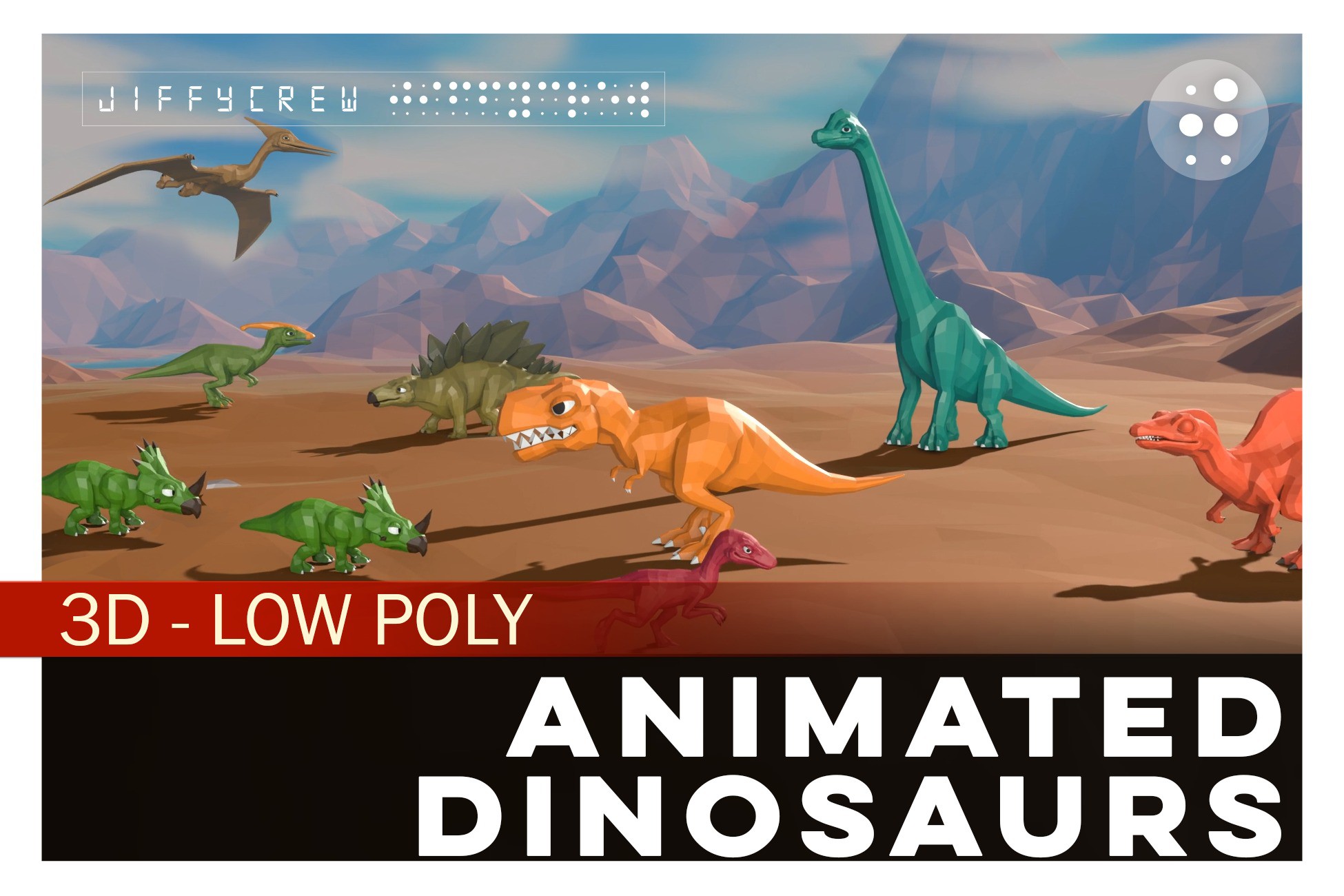 [Low Poly] Animated Dinosaurs | Characters | Unity Asset Store