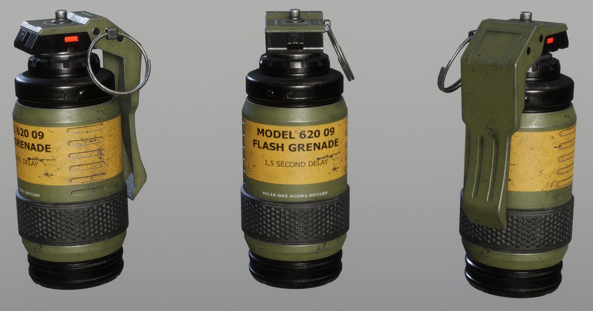 Sci Fi Grenade B | 3D Weapons | Unity Asset Store
