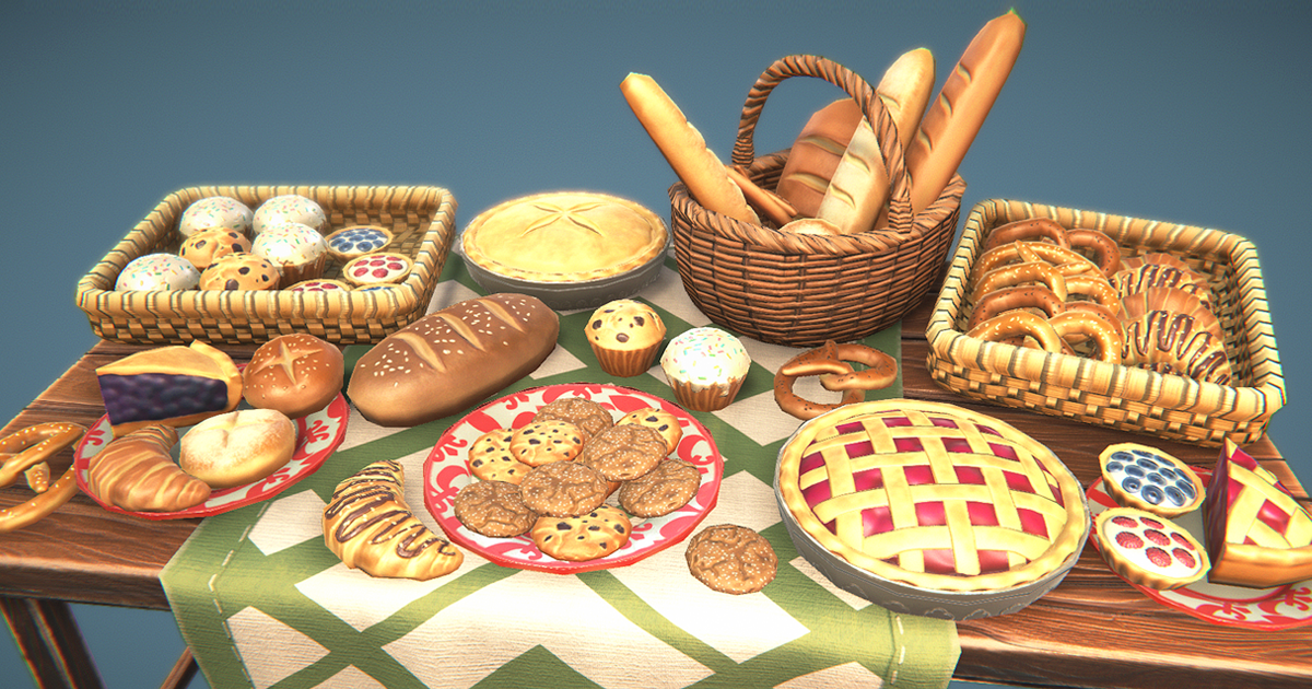 Stylized Bakery Pack | 3D 食物 | Unity Asset Store