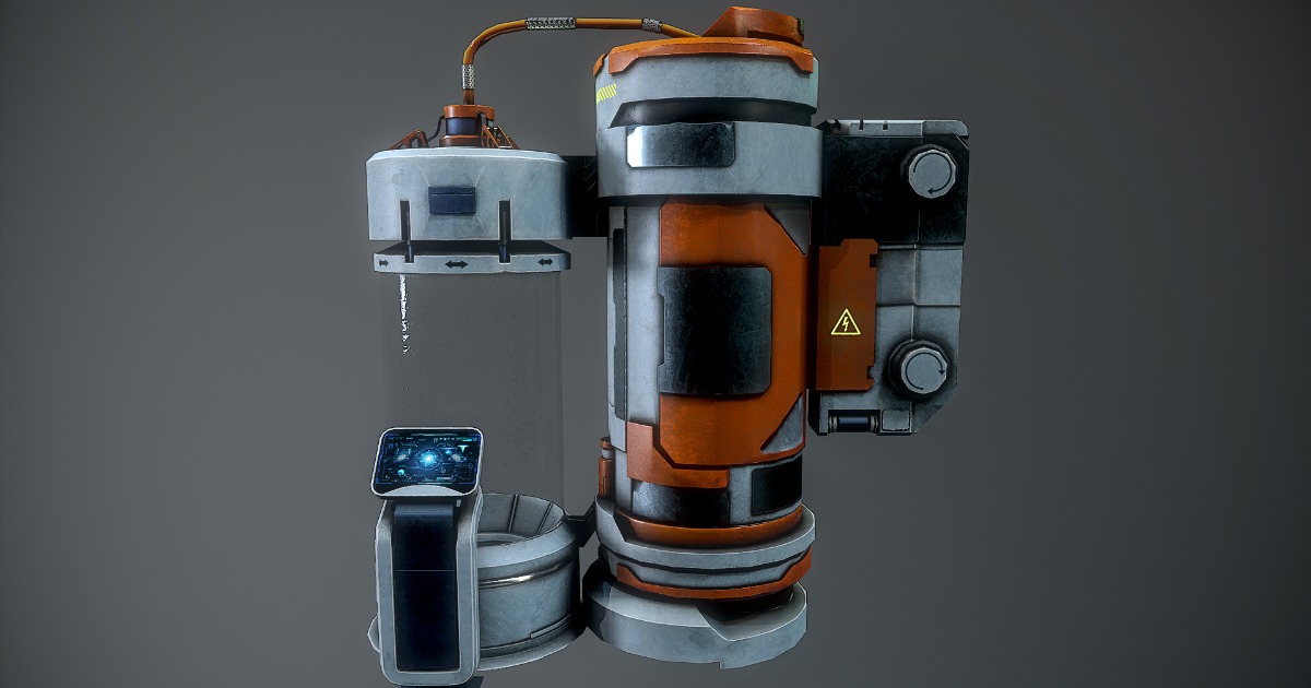 Futuristic Fuel Container Tank Reservoir Sci-fi | 3D Props | Unity Asset Store