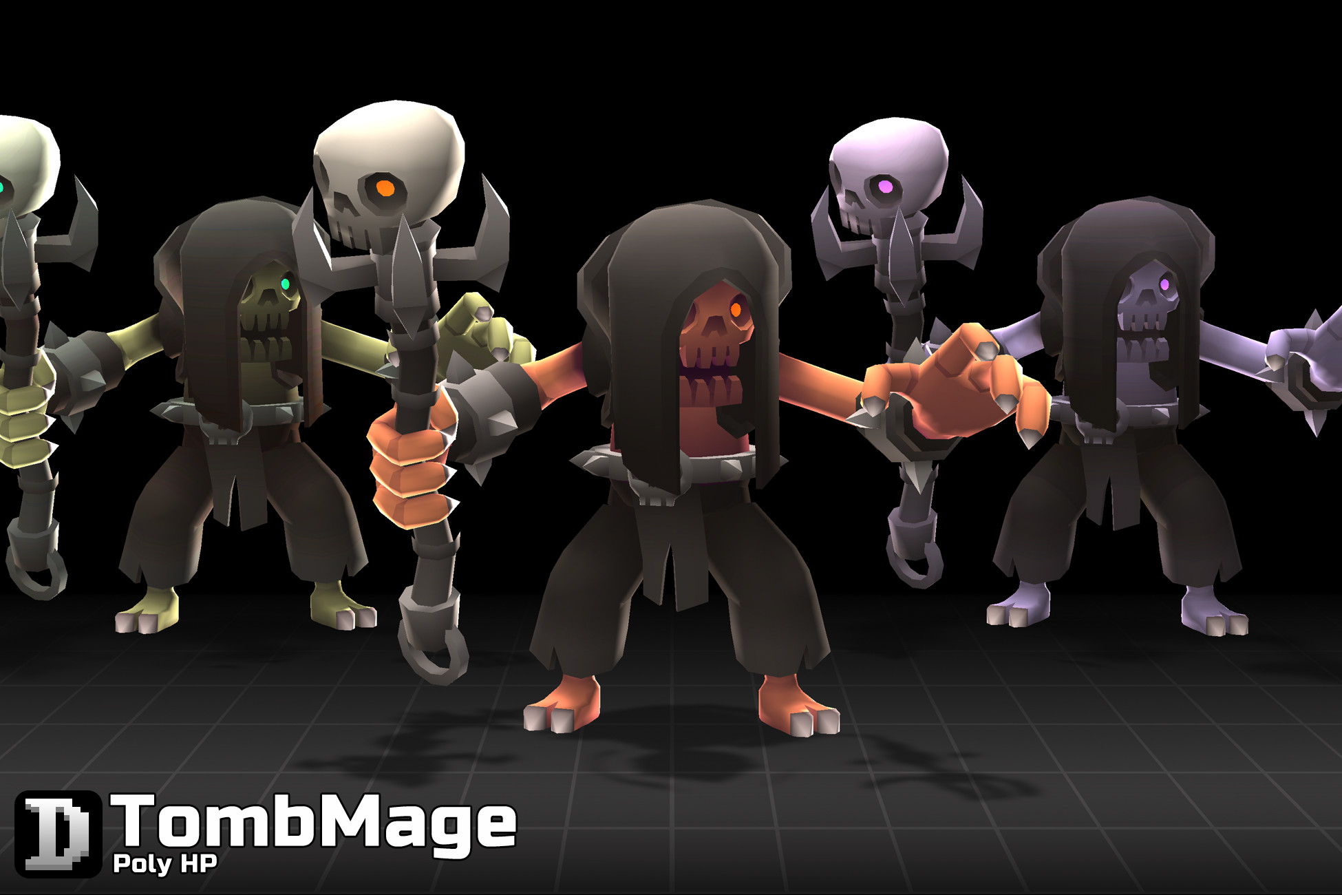 Poly HP - TombMage | 3D Creatures | Unity Asset Store