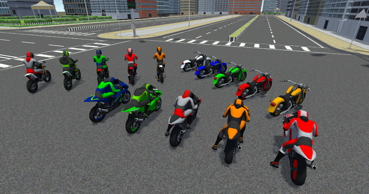 Low Poly Bikes With Rider Pack | 3D Land | Unity Asset Store