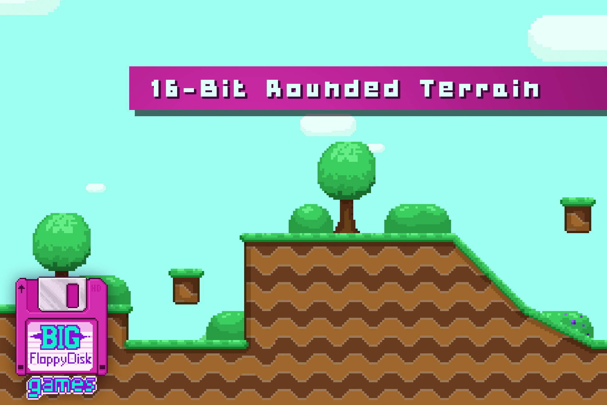 16-Bit Rounded Terrain | 2D Environments | Unity Asset Store