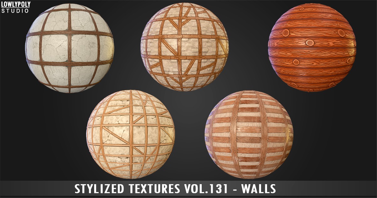 Walls Vol.131 - Stylized Textures | 2D Textures & Materials | Unity ...
