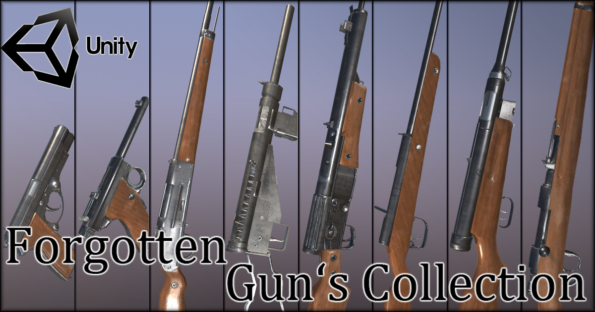 Forgotten Gun's Collection | 3D Guns | Unity Asset Store