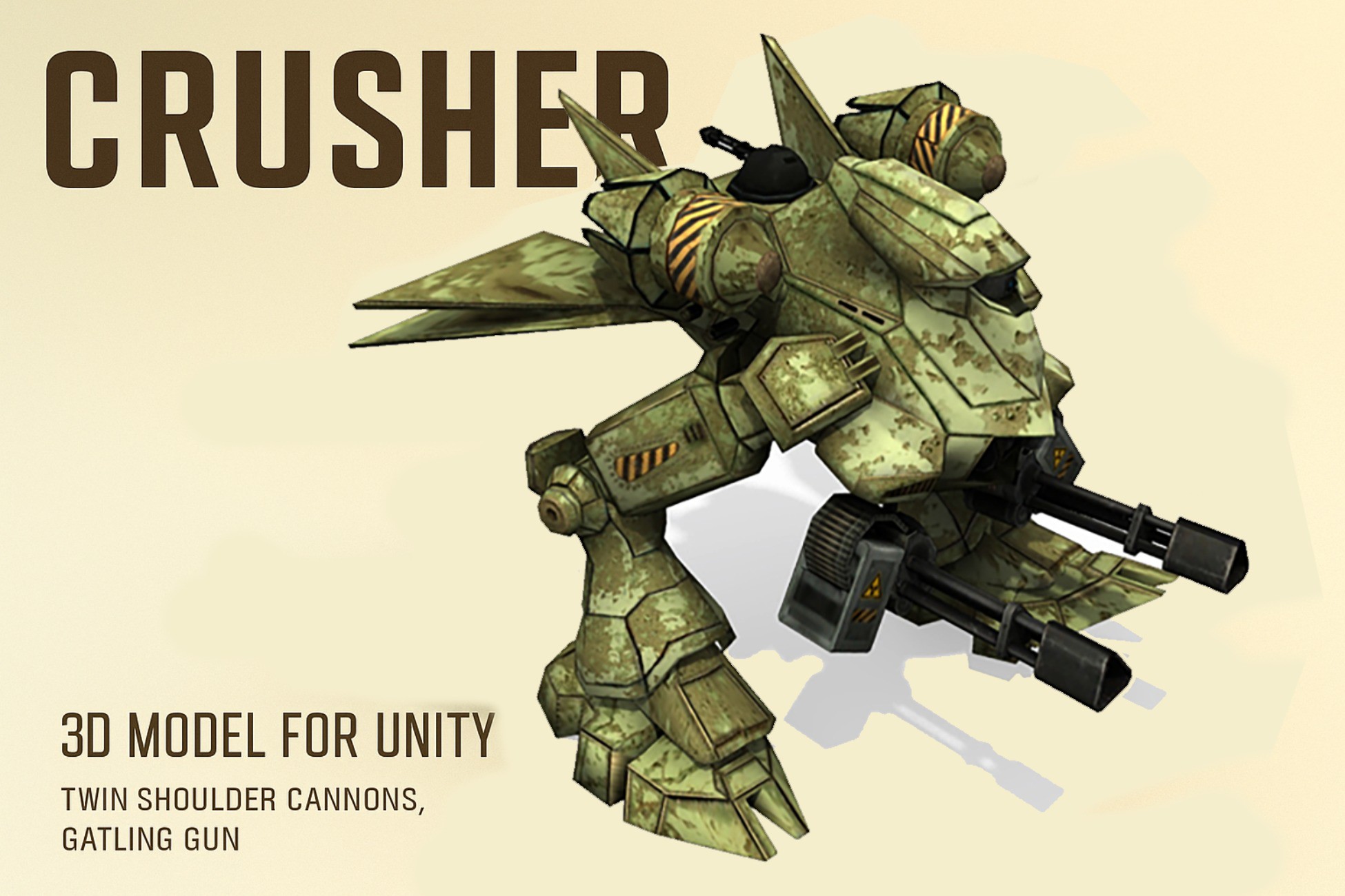Crusher | 3D 机器人 | Unity Asset Store