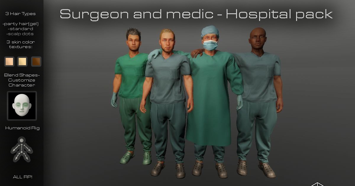 Surgeon And Medic | Characters | Unity Asset Store