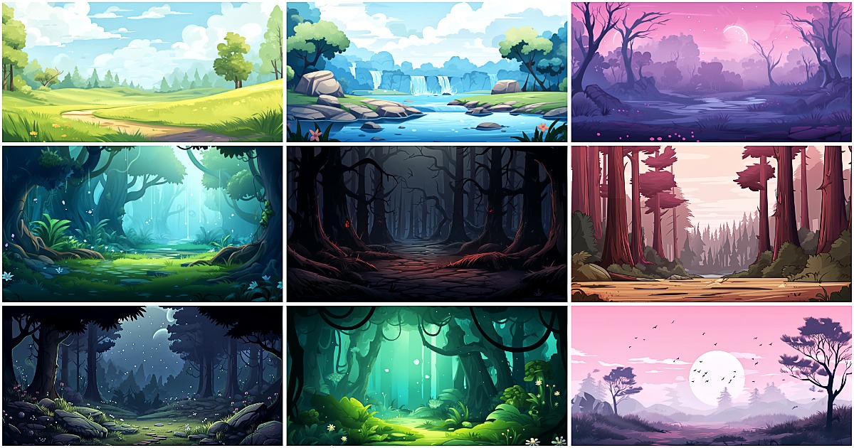 BACKGROUND - Simple Forest 1 | 2D Environments | Unity Asset Store