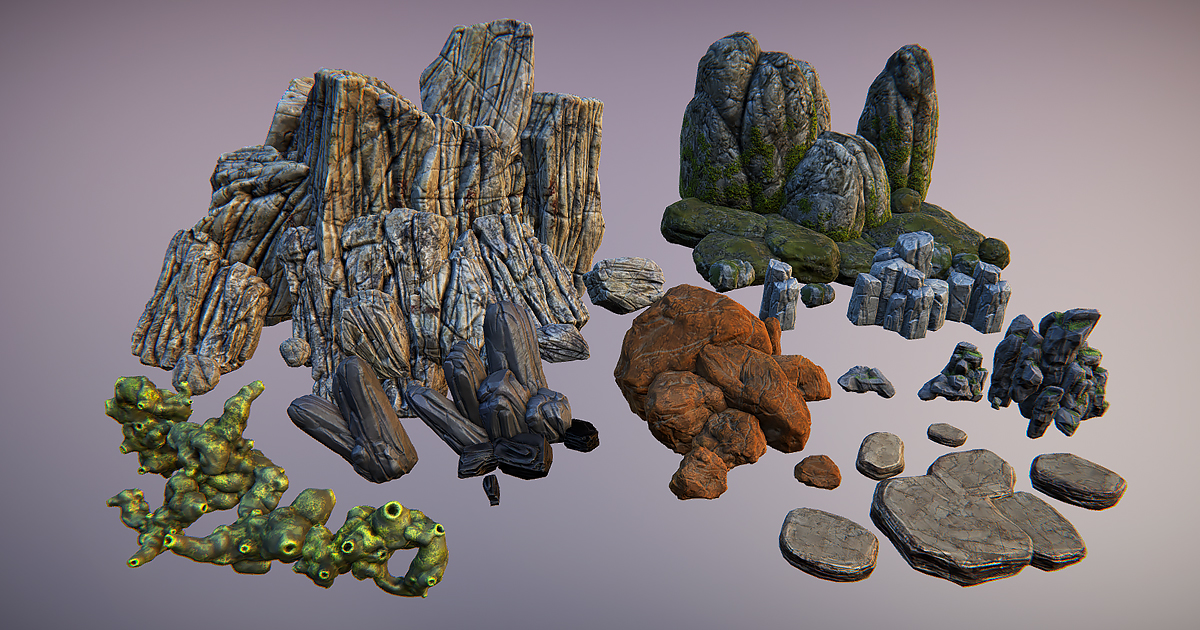 Huge rocks pack | 3D 풍경 | Unity Asset Store