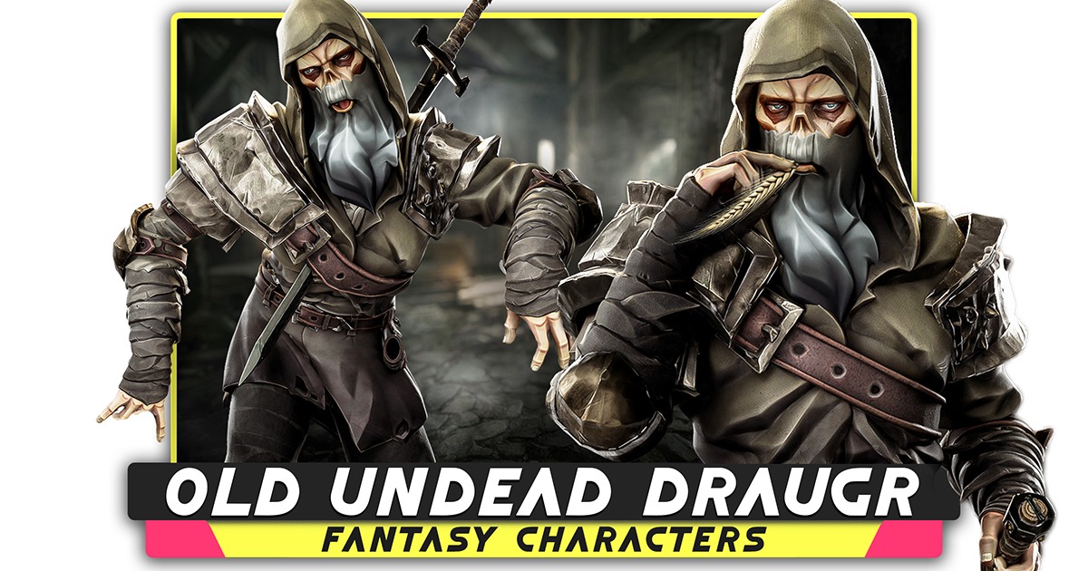 Old Undead Draugr - Stylized Zombie Warrior - Norse Fantasy Medieval ...