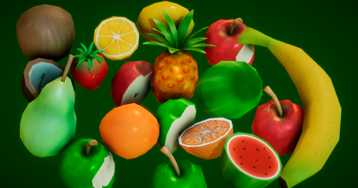 (Low Poly) Fruits Pack | 3D Food | Unity Asset Store