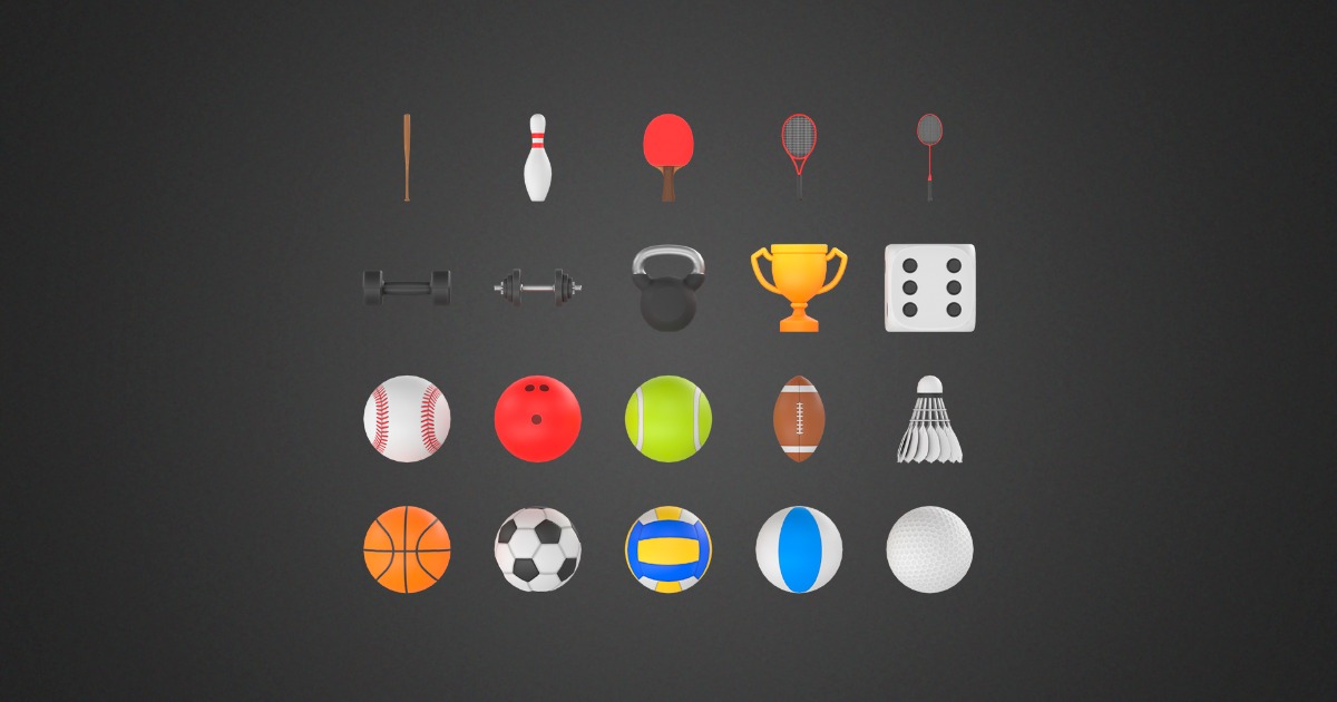 Sports Equipment Pack | 3D Props | Unity Asset Store