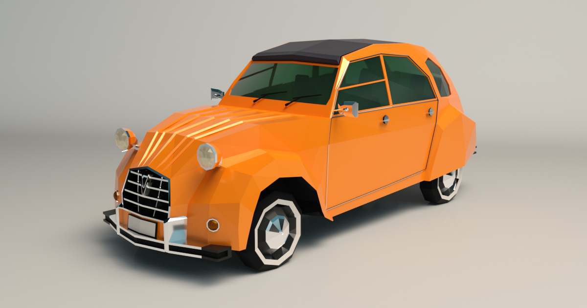 Low Poly City Car 04 | 3D Land | Unity Asset Store