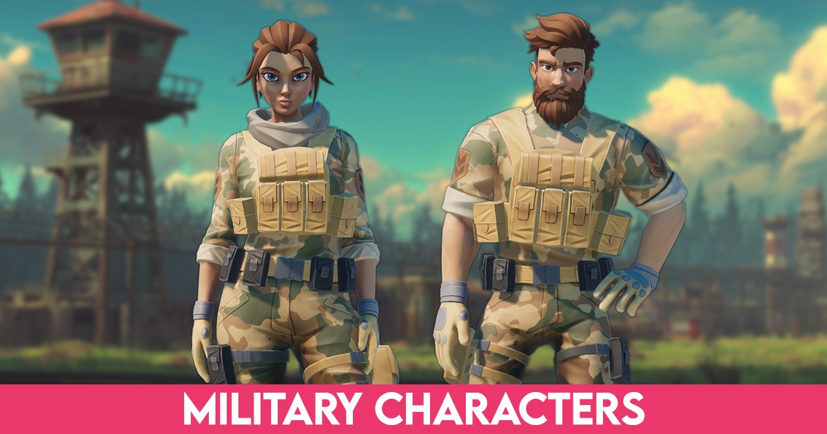 Stylized Military Characters – Modular Soldiers | 3D Humanoids | Unity ...