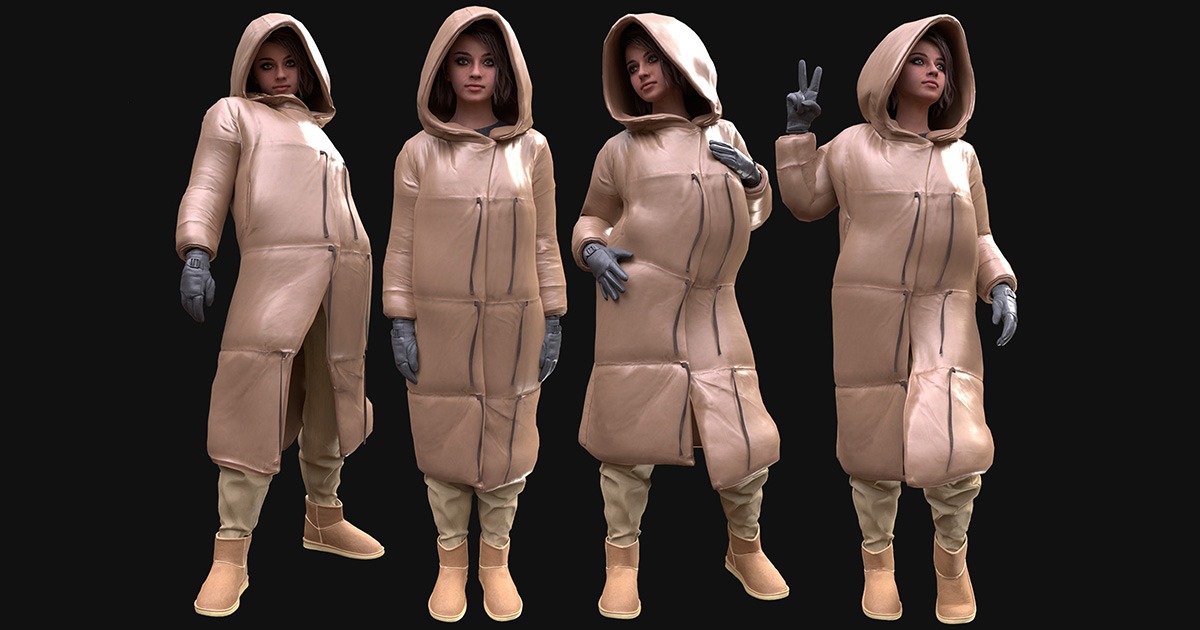Woman in Winter Outfit 7 - Rigged | 3D Characters | Unity Asset Store