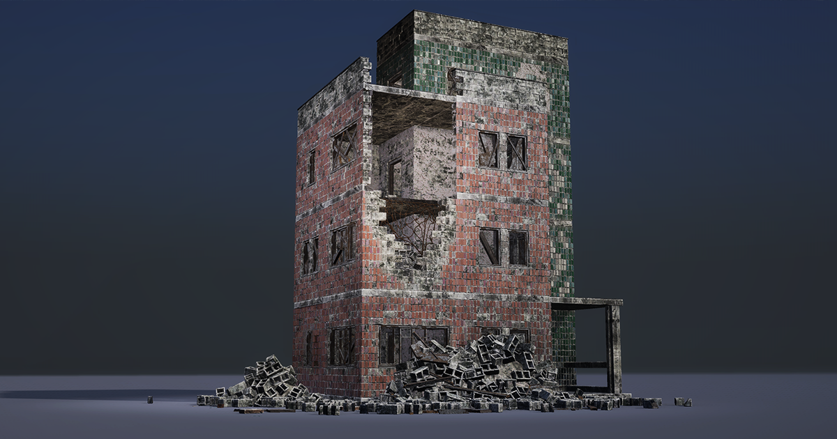 Modular Destroyed Buildings (Modular House, Houses, Modular Building ...