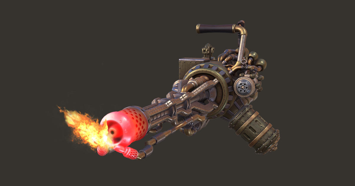 The SteamPunk Flamethrower | 3D Guns | Unity Asset Store