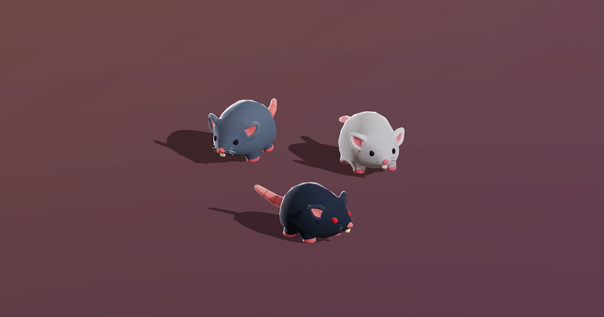 Rat Cute Pro Series | 3D Creatures | Unity Asset Store