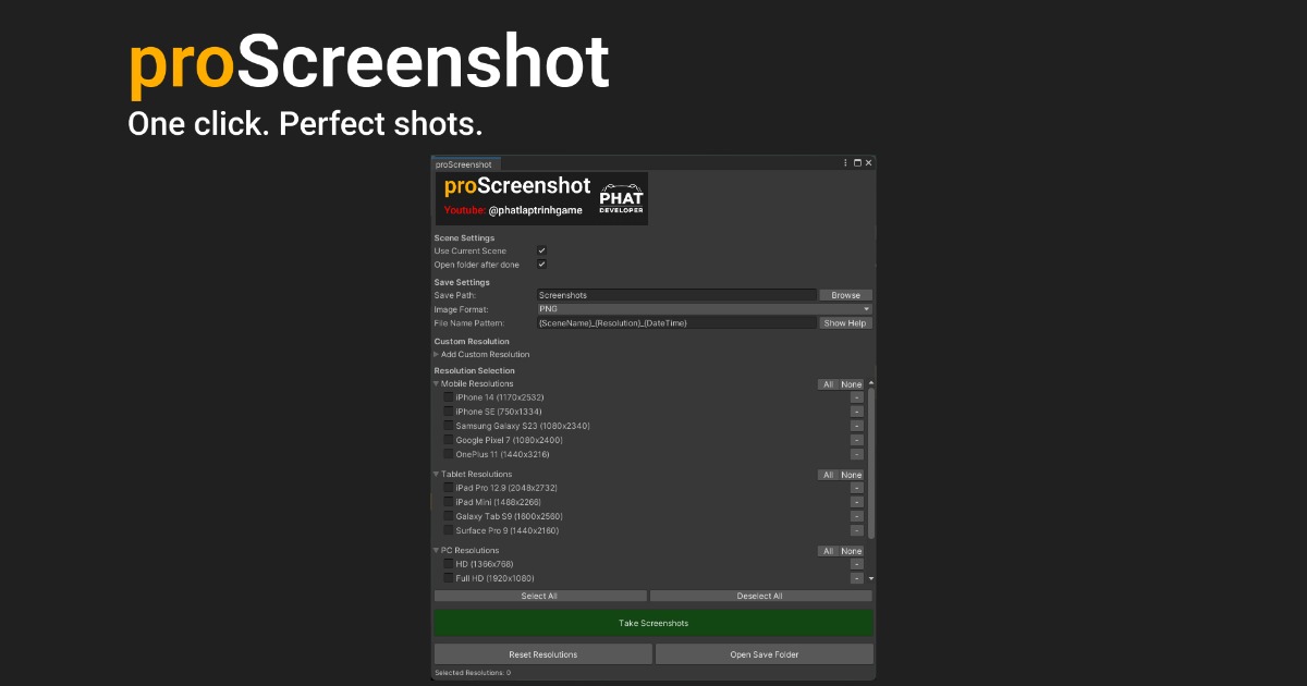proTools – Multi-Device Screenshot | Utilities Tools | Unity Asset Store