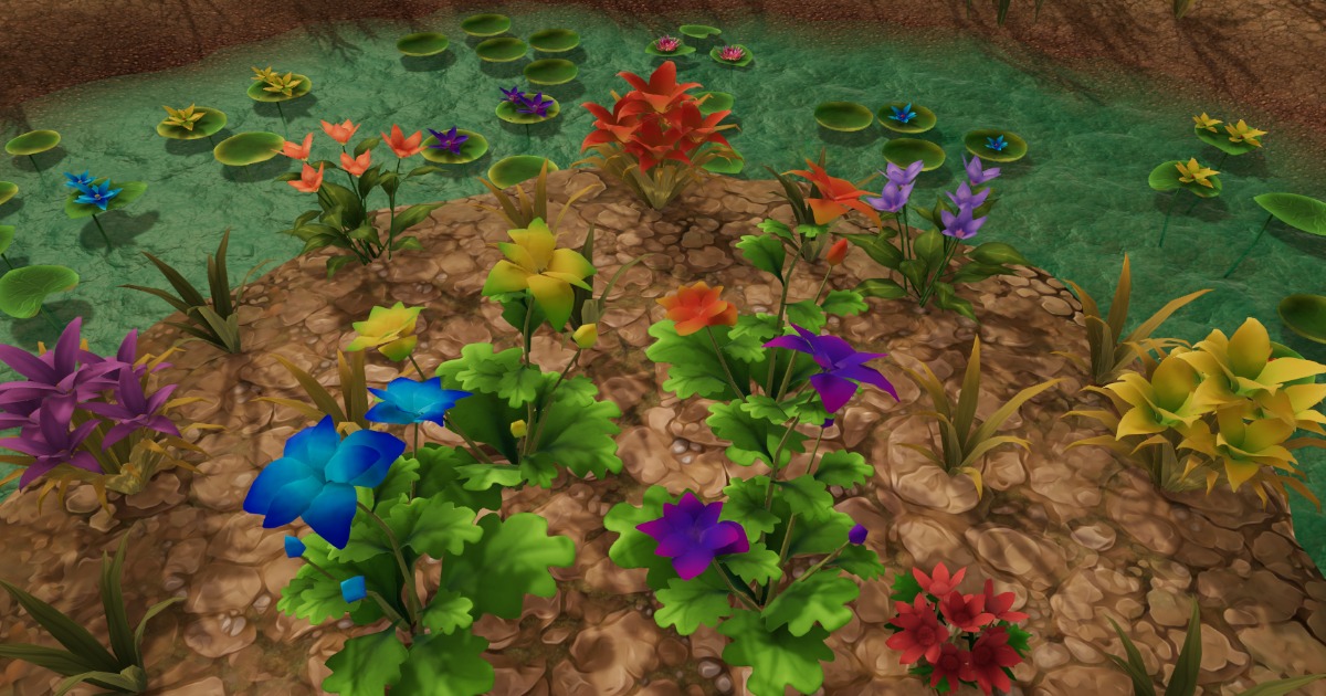 Stylized Bushes and Flowers | 3D Vegetation | Unity Asset Store