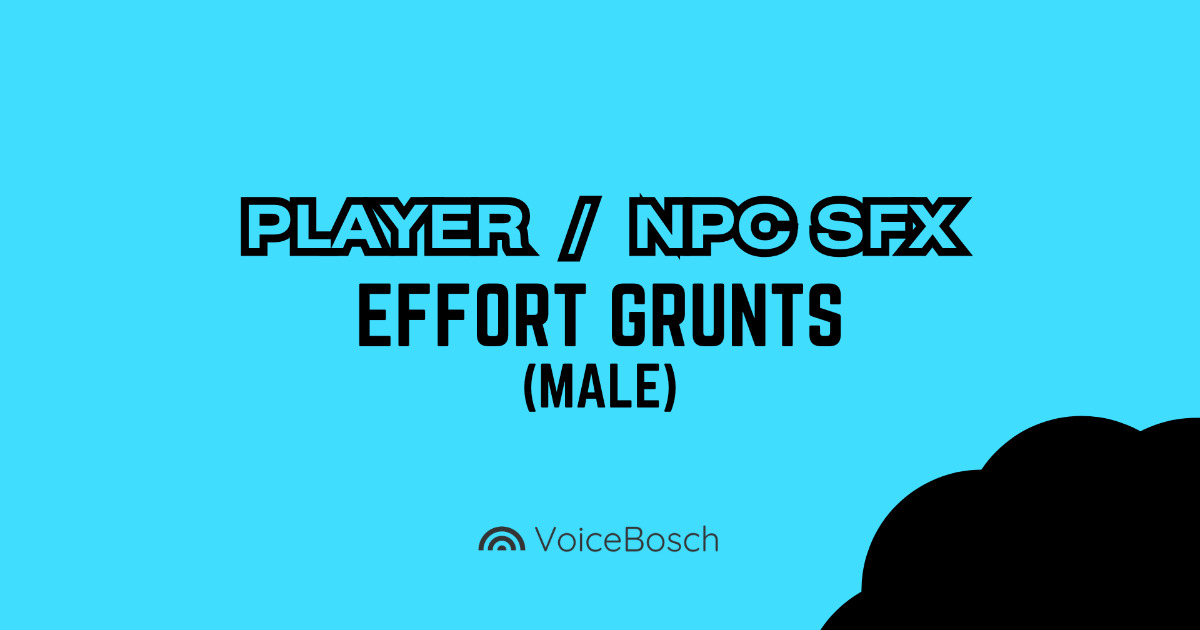 Effort Sounds (Male) - NPC/Player Audio Pack | Voices Sound FX | Unity Asset Store