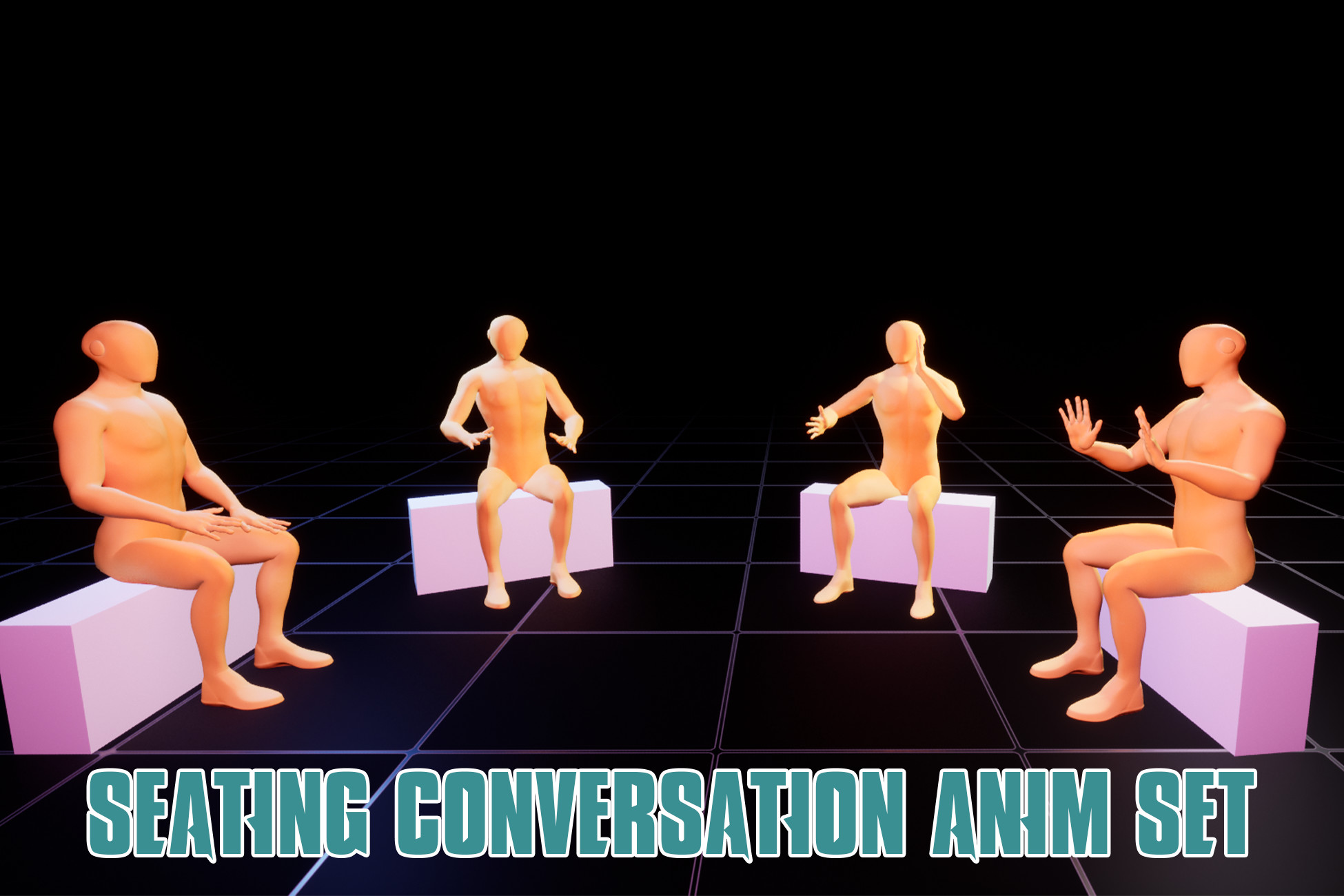 Seating Conversation Anim Set | 3D Animations | Unity Asset Store