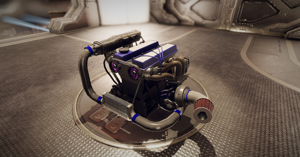 Car Engine Animated - i4 | Animation Tools | Unity Asset Store