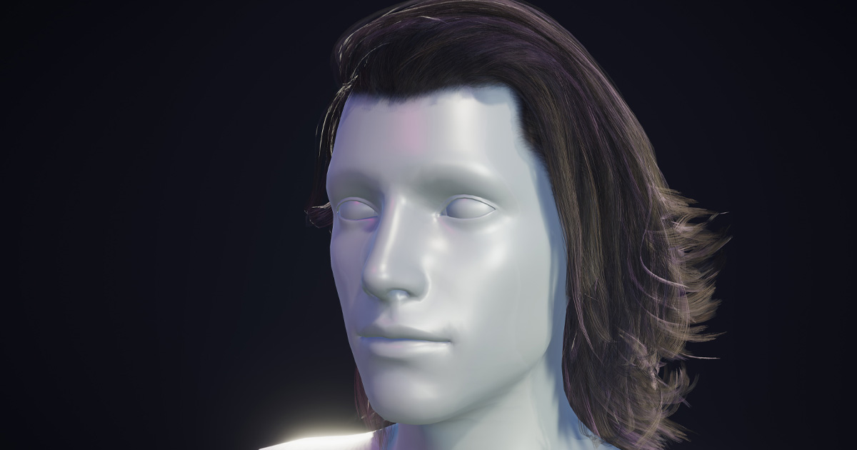 Osher Hair Male from Tafi | 3D Clothing | Unity Asset Store