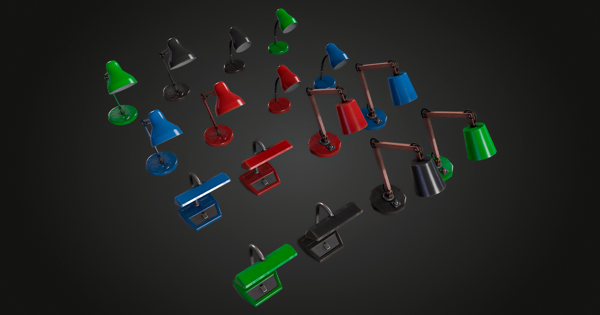 Desk Lamp Vol. 2 | 3D Props | Unity Asset Store