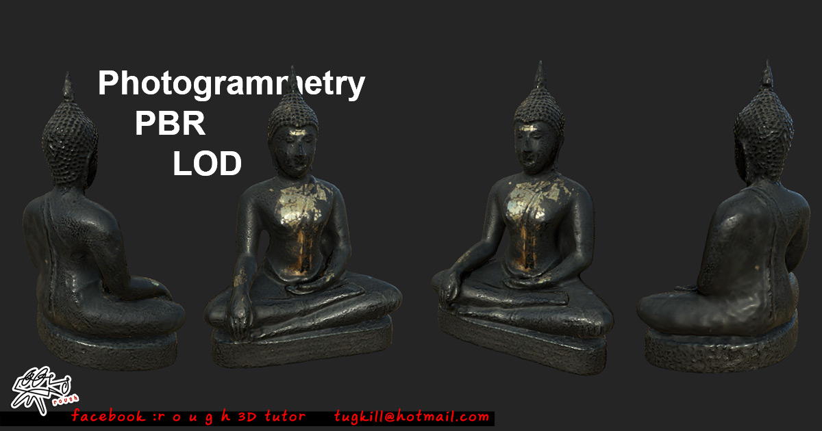 Black Metal Buddha | 3D Props | Unity Asset Store