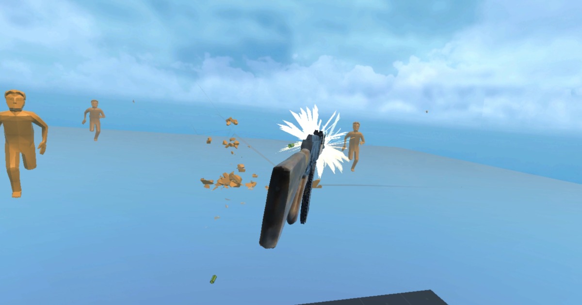 Virtual Reality XR 2 handed weapon survival game template Oculus Quest ...