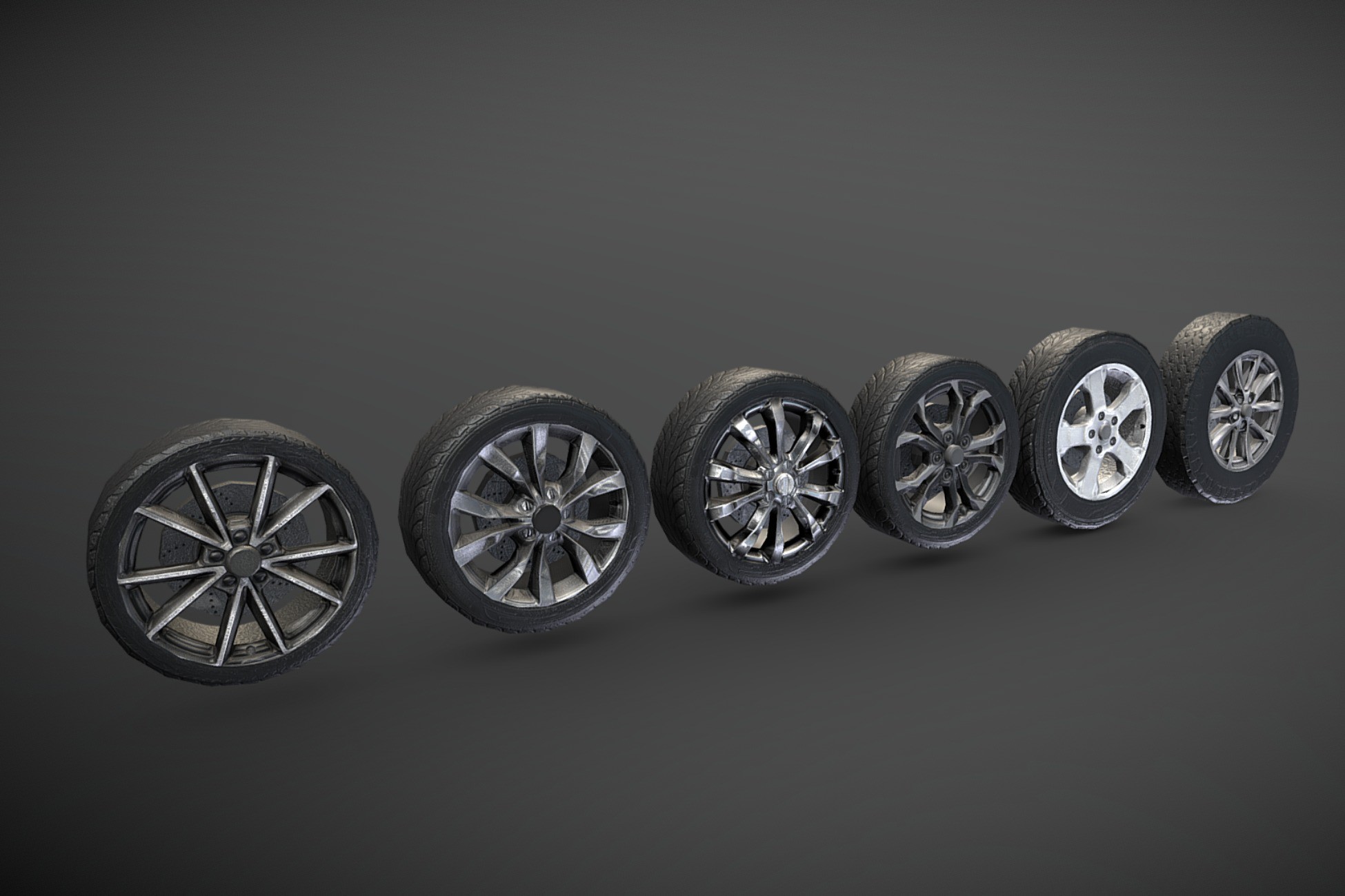Wheels Pack by Samidi | 3D Land | Unity Asset Store