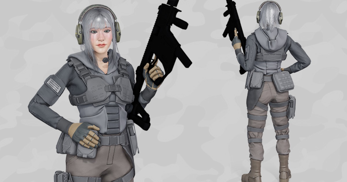 Female Soldier M.Saber | Characters | Unity Asset Store