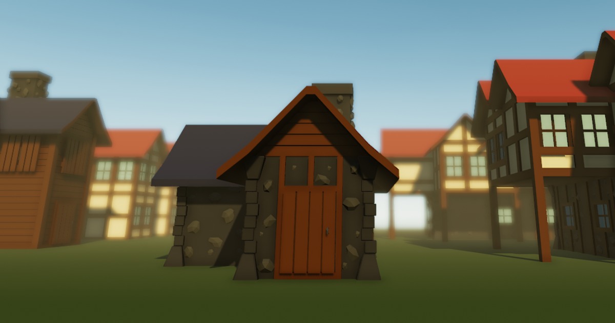 Low Poly Building Creation Kit | 3D Fantasy | Unity Asset Store