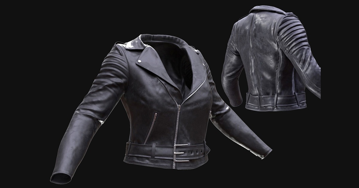 30 Leather Jacket - Male/Female - Rigged Humanoid Skeleton | 3D ...