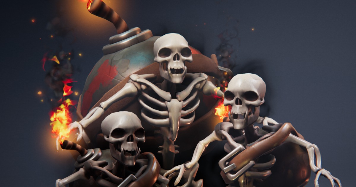 Shadow Skeleton Bomberman Family - 3 Characters + Animations | 3D 생물 ...