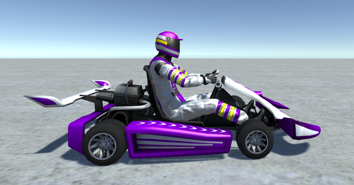 Low Poly Kart With Player 12 | 3D Land | Unity Asset Store
