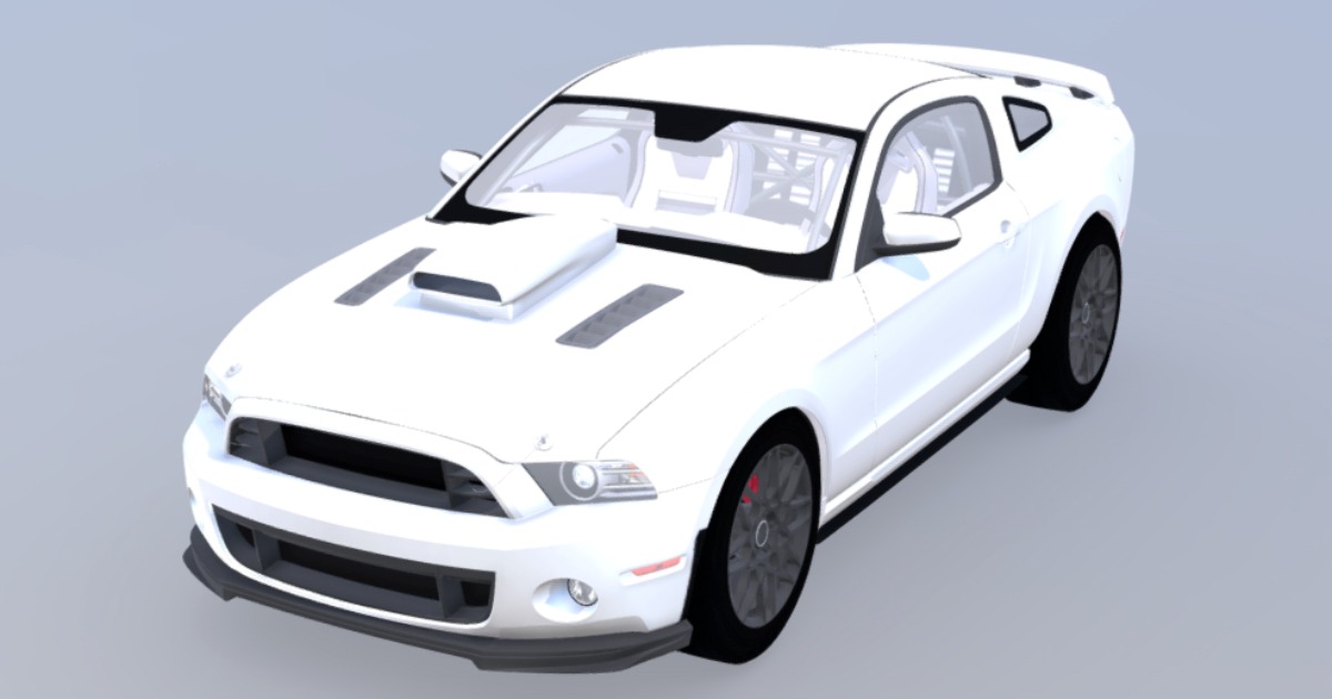 Realistic Modern Muscle Car #1 | 3D Land | Unity Asset Store