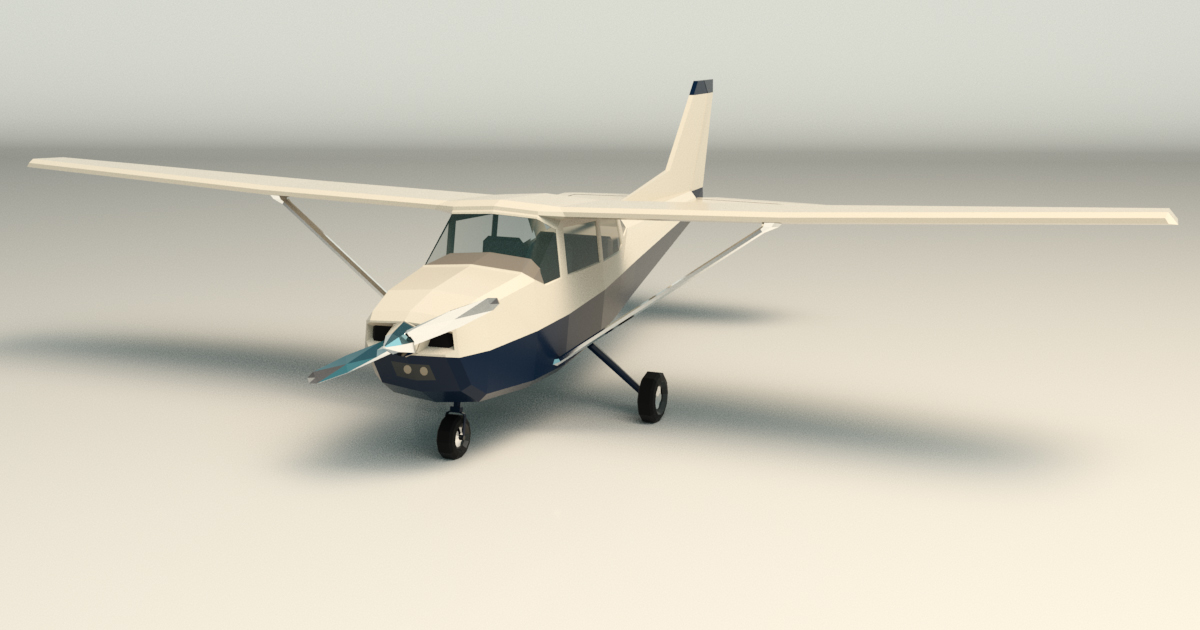 Low Poly Light Aircraft 01 | 3D 항공 | Unity Asset Store