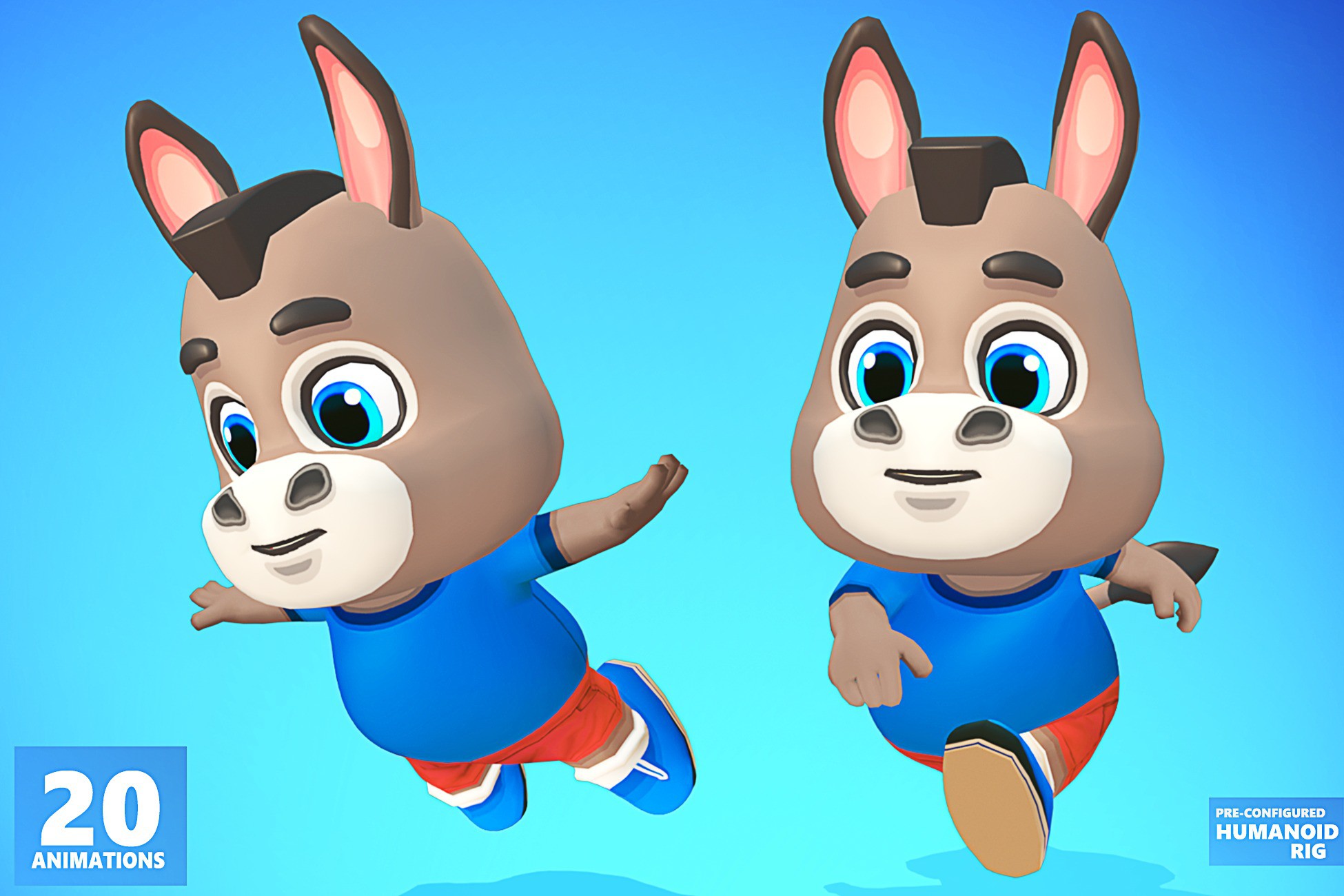 Donkey Mule Animated | Characters | Unity Asset Store