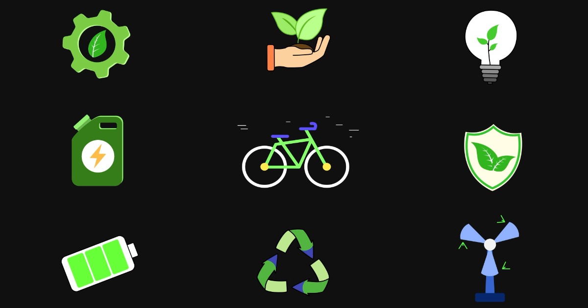 Eco Energy And Sustainability Icons (13.04.25) | 2D Textures ...