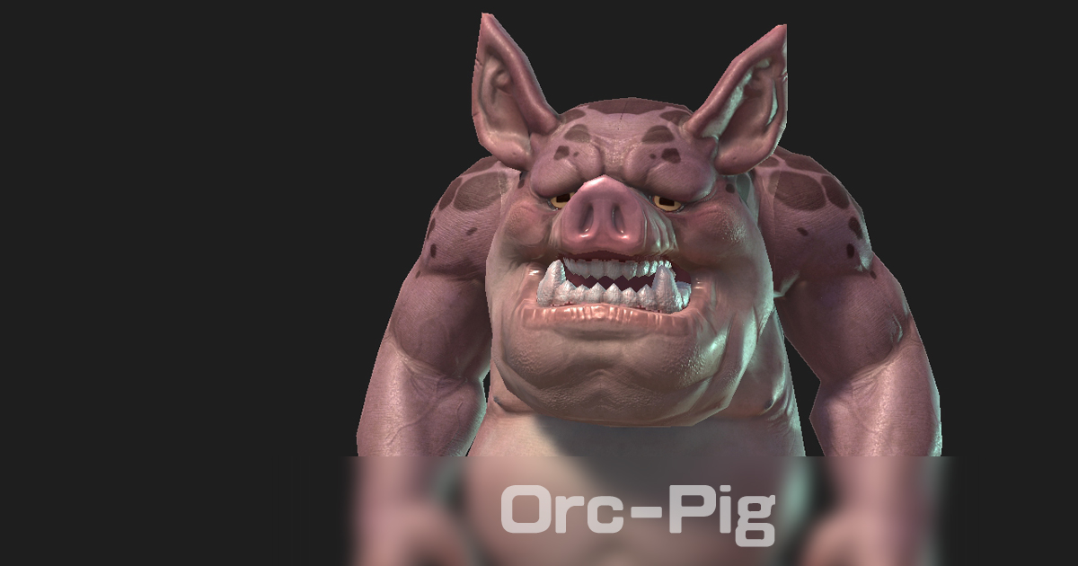 PBR_Orc-Pig | 3D 생물 | Unity Asset Store