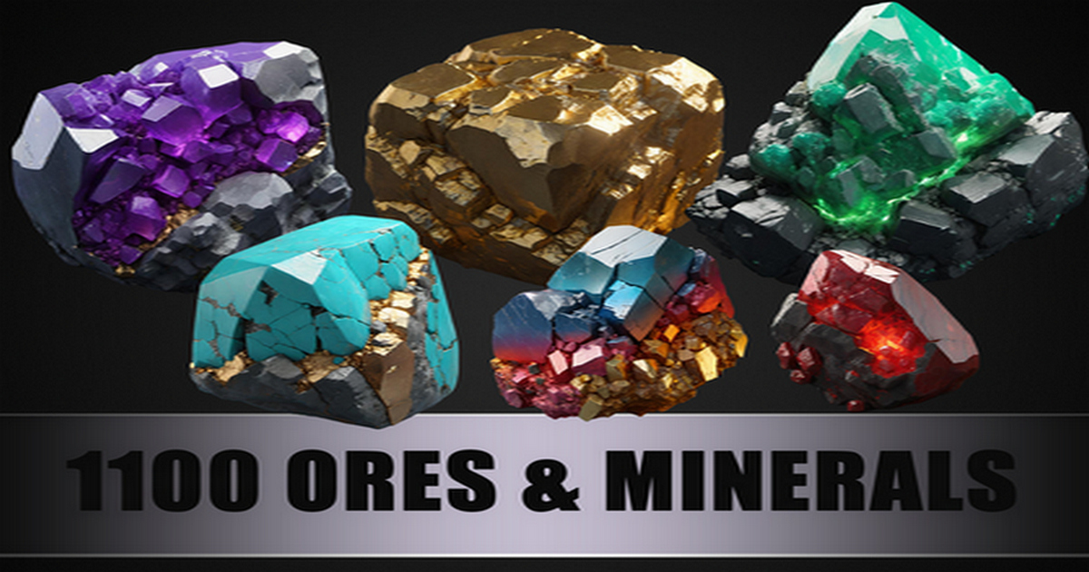 Hi-Def Ores & Minerals Pack 1 | 2D Icons | Unity Asset Store