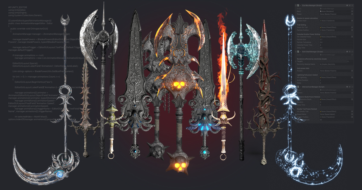 Legendary Blades - Dark Fantasy Weapons and Combat System | 3D Weapons ...