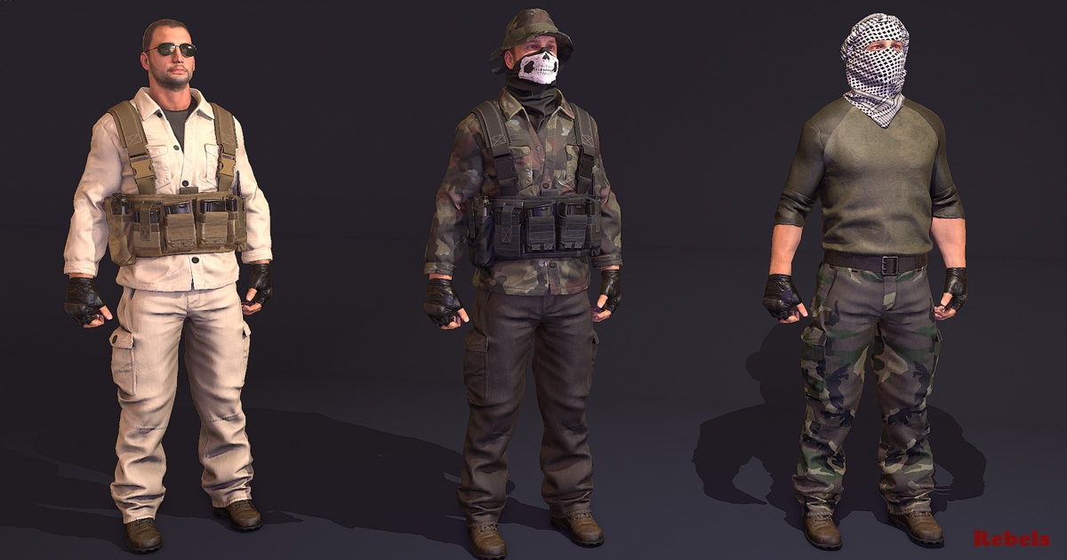 Rebels | 3D Characters | Unity Asset Store