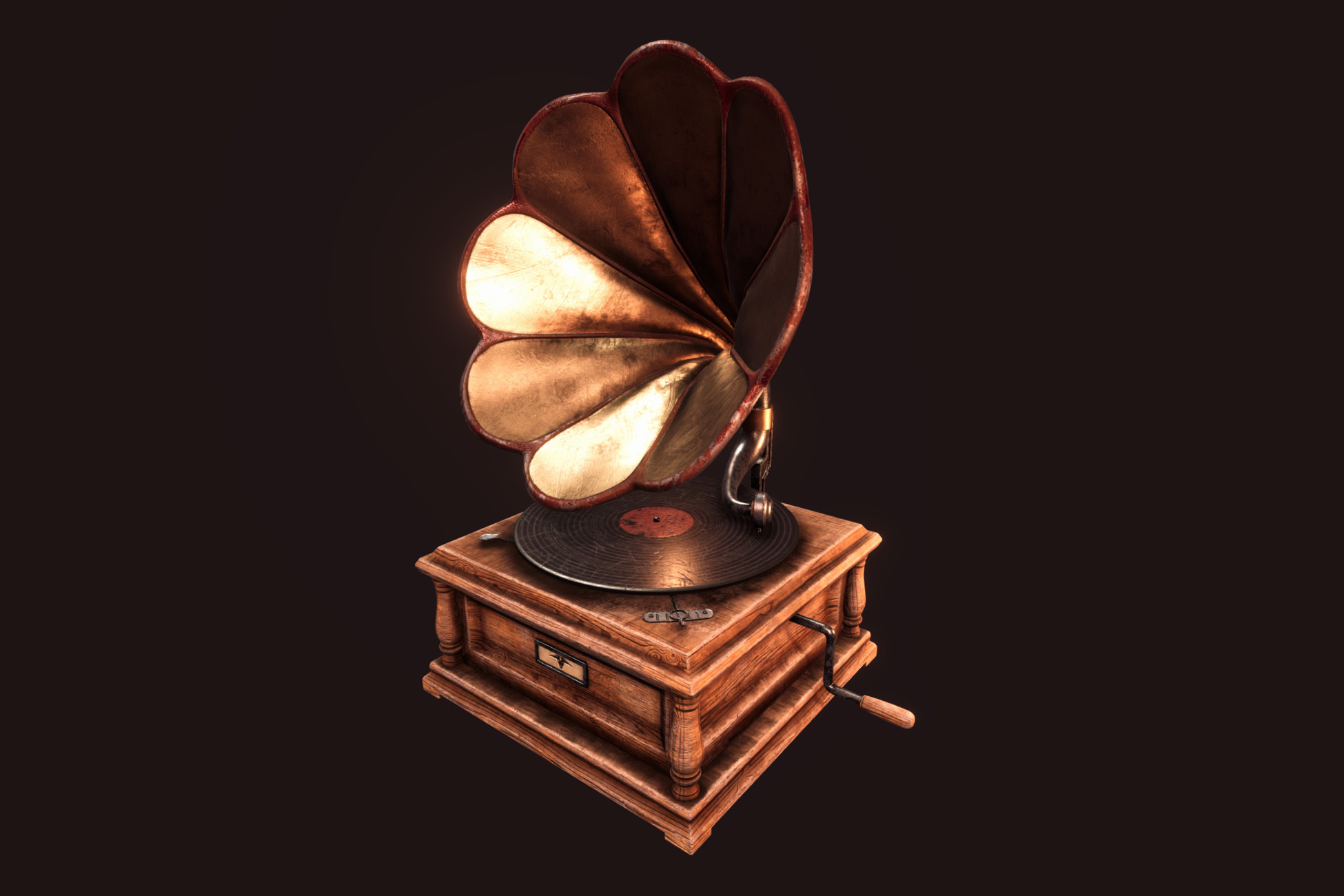 Old Gramophone Player | 3D Props | Unity Asset Store