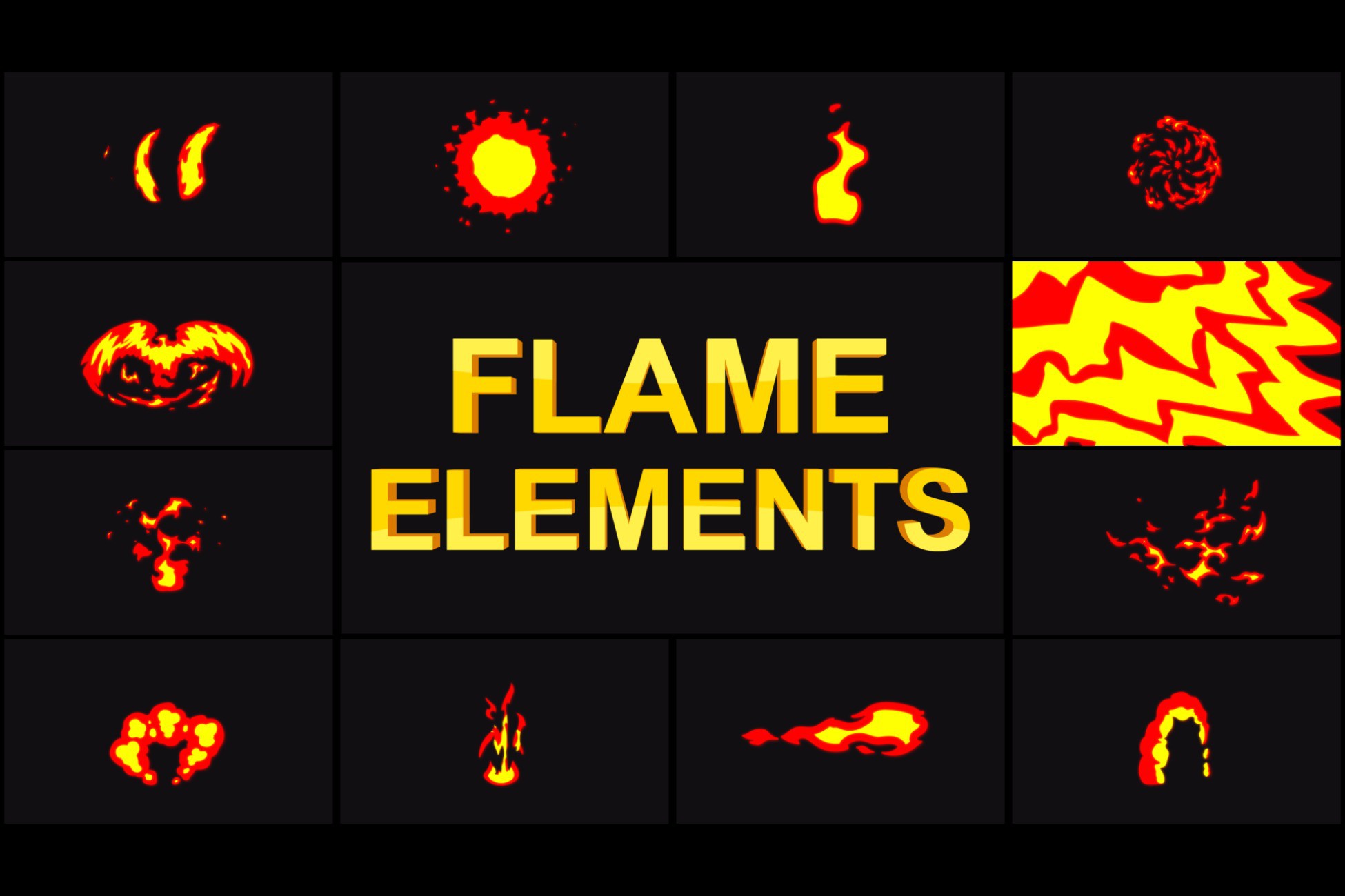 2D Flame Elements | VFX | Unity Asset Store