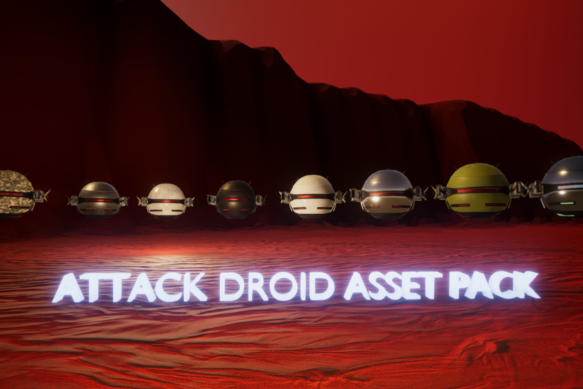Dual Laser Attack Droid | 3D Robots | Unity Asset Store